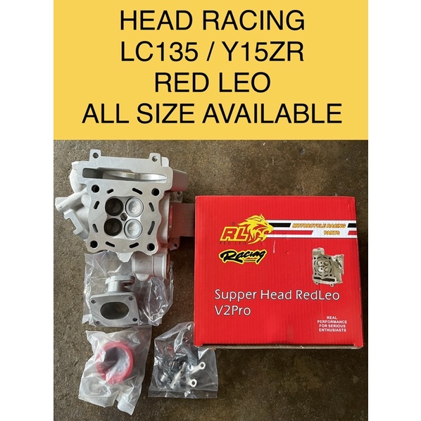 LC135 Y15ZR CYLINDER HEAD RACING REDLEO ESR CNC PORTING 20/23 22/25 23/ ...