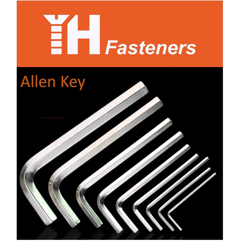 (1 pc) Allen Key Size 1.5mm 2mm 2.5mm 3mm 4mm 5mm 6mm 8mm 10mm 内六角扳手 ...