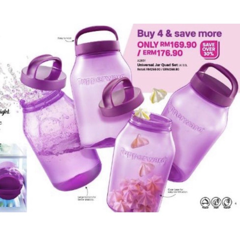 Balang kueh raya serbaguna tupperware | Shopee Malaysia