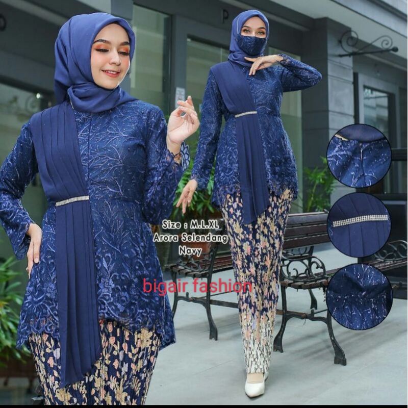 AURORA KEBAYA MODERN SELENDANG MODERN KEBAYA SET PARTY KEBAYA SET ...