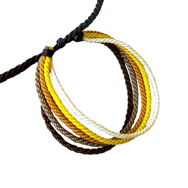 Simple Five Color Rope Bracelet/Five Braid, Color According To Taste ...