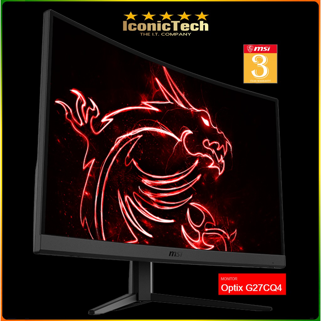 MSI OPTIX G27CQ4 27" GAMING MONITOR (VA-2K-165Hz-1ms-Curve-F-H ...