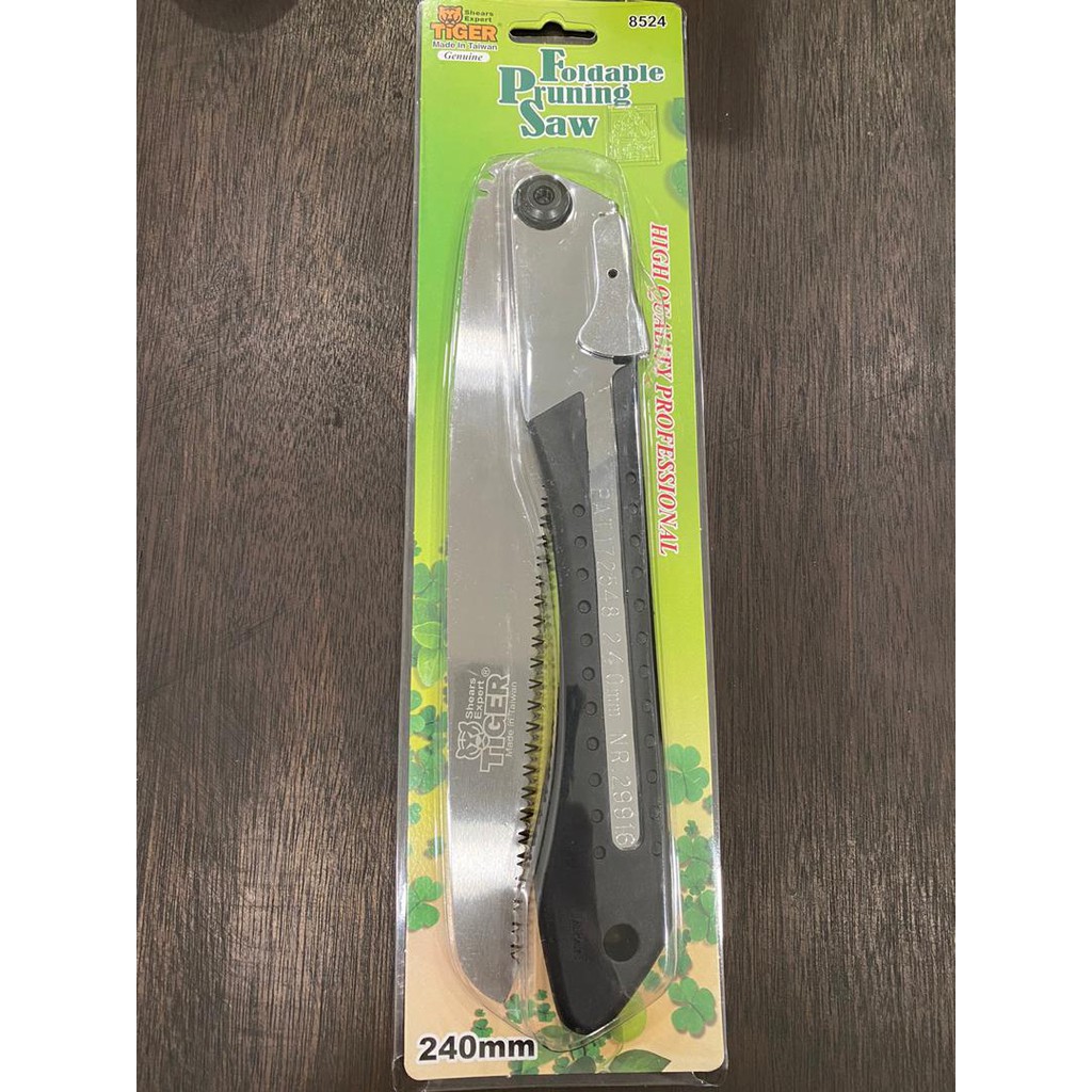 8524 TIGER FOLDABLE PRUNING SAW (MADE IN TAIWAN 100%ORIGINAL) | Shopee ...