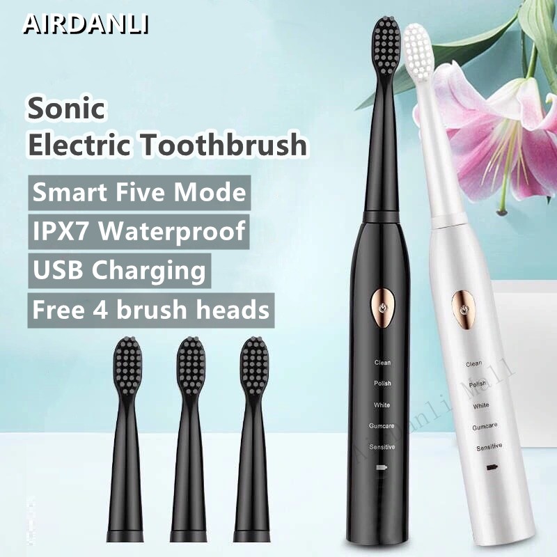 Sonic Eectric Toothbrush 5 Mode Automatic toothbrush Toothbrush for ...