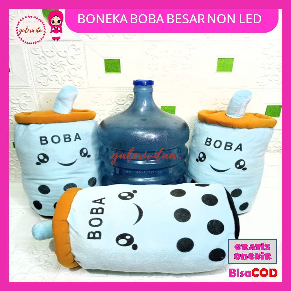 Jumbo Boba LED Doll Size Gallon 53 Cm / Stuffed Boba Milk Tea LED ...