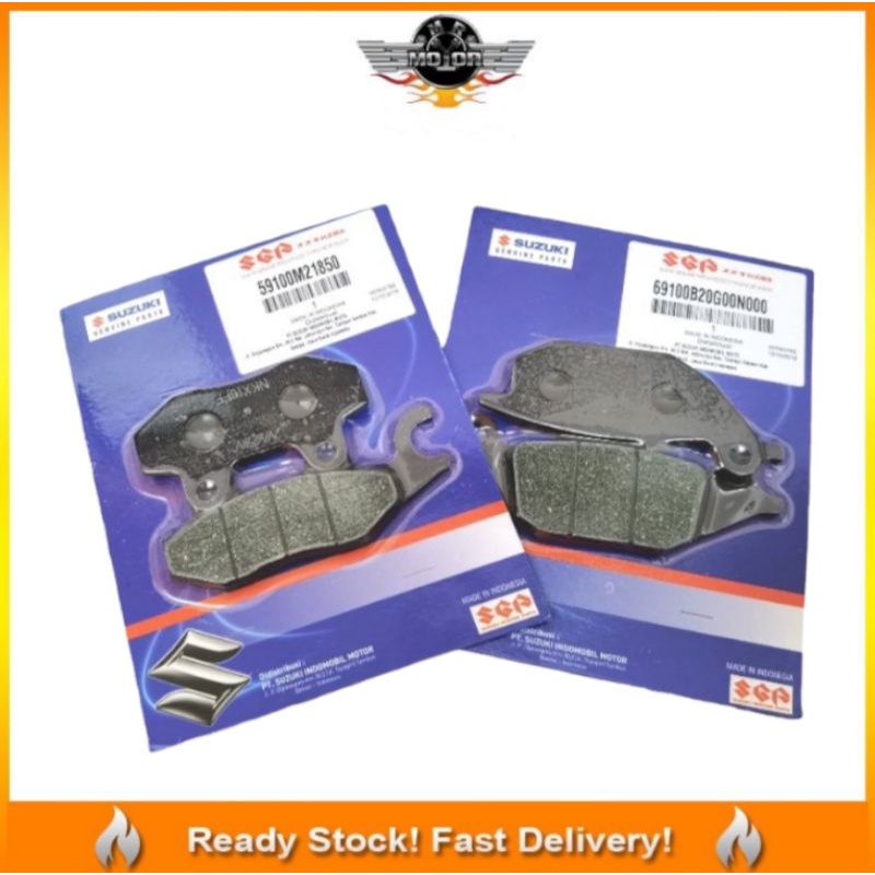 FRONT&REAR DISC BRAKE PAD SUZUKI BELANG SHOGUN RR RG RGV SMASH V SMASH ...