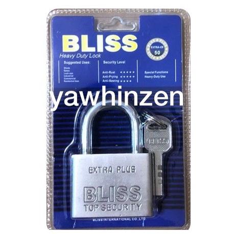[100% ORIGINAL] BLISS Anti-Cut PadLock (Key-Aliked Set) | Shopee Malaysia