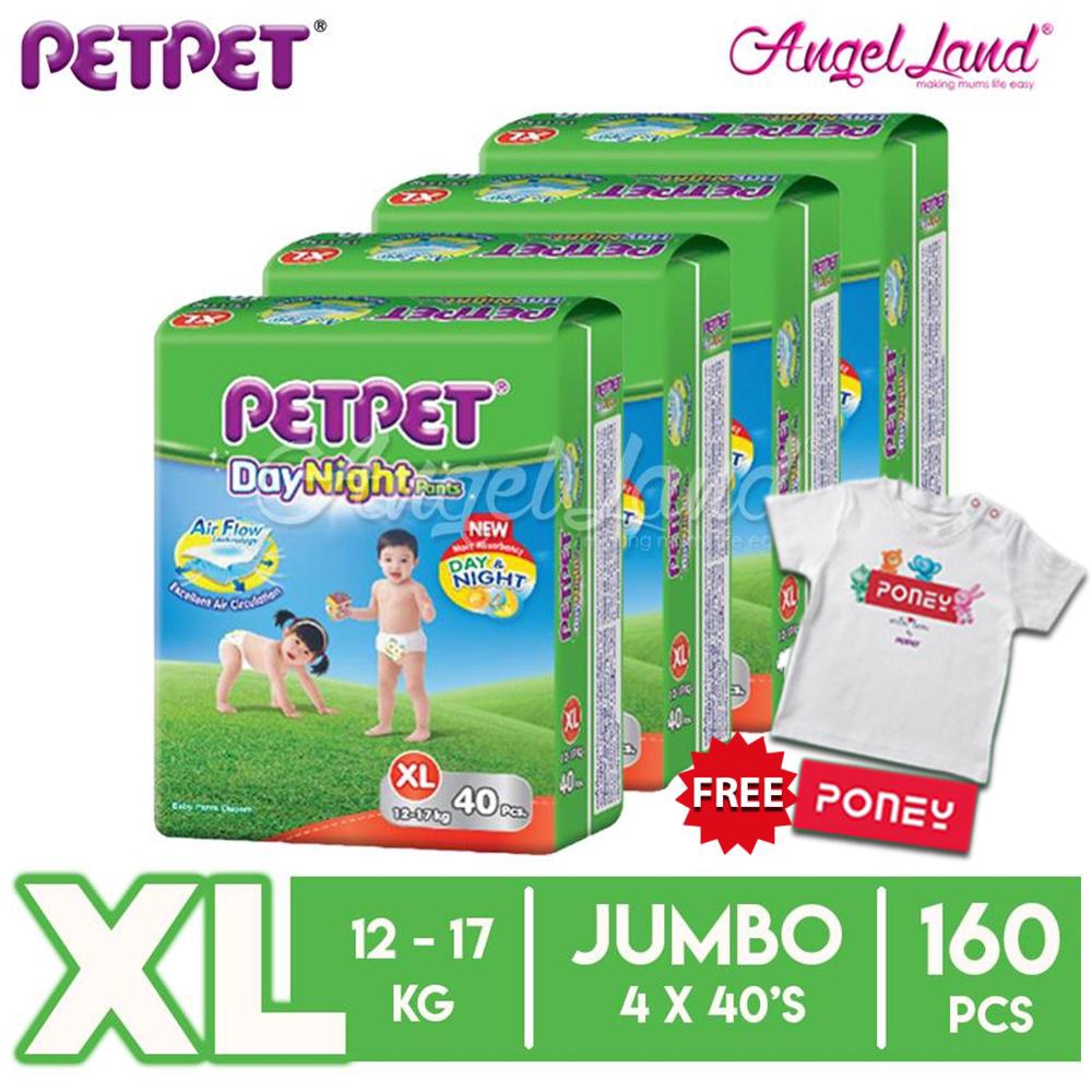 PetPet DayNight Pants Jumbo Pack M54/L46/XL40/XXL32 (4Packs) + FOC 1x ...