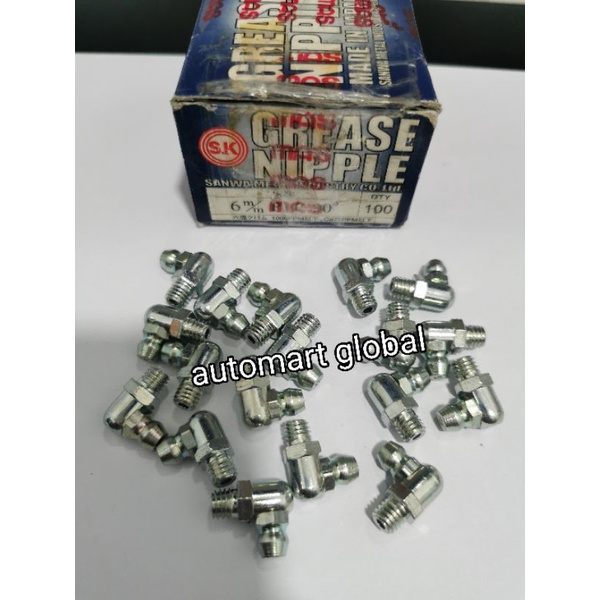 Original Japanese 6mm 90 degree Grease nipple Grease | Shopee Malaysia