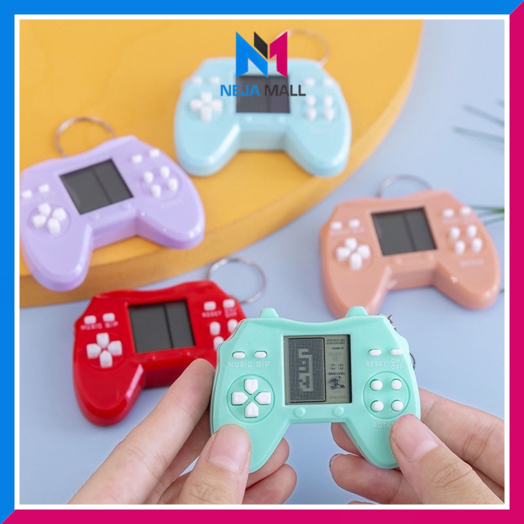 NEJA Ready Stock Mini Handheld Electronic Game Machine Permainan Tetris ...