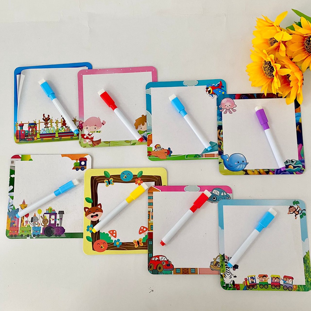 Children Mini Whiteboard Kids Learning Board Cartoon White Board Mini ...