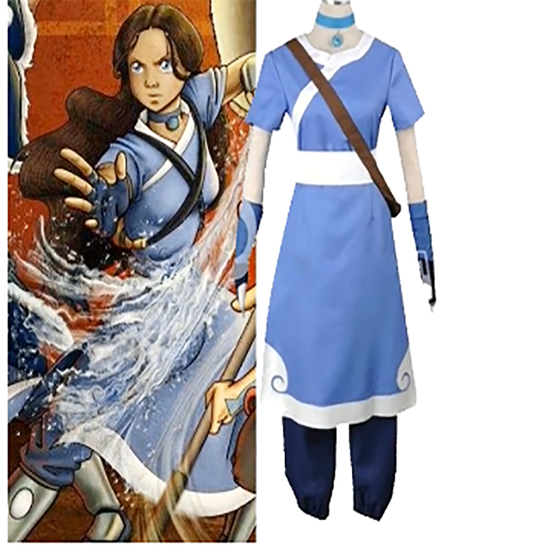 Katara Eye-catching Blue Cosplay Suit From Avatar The Last Airbender ...