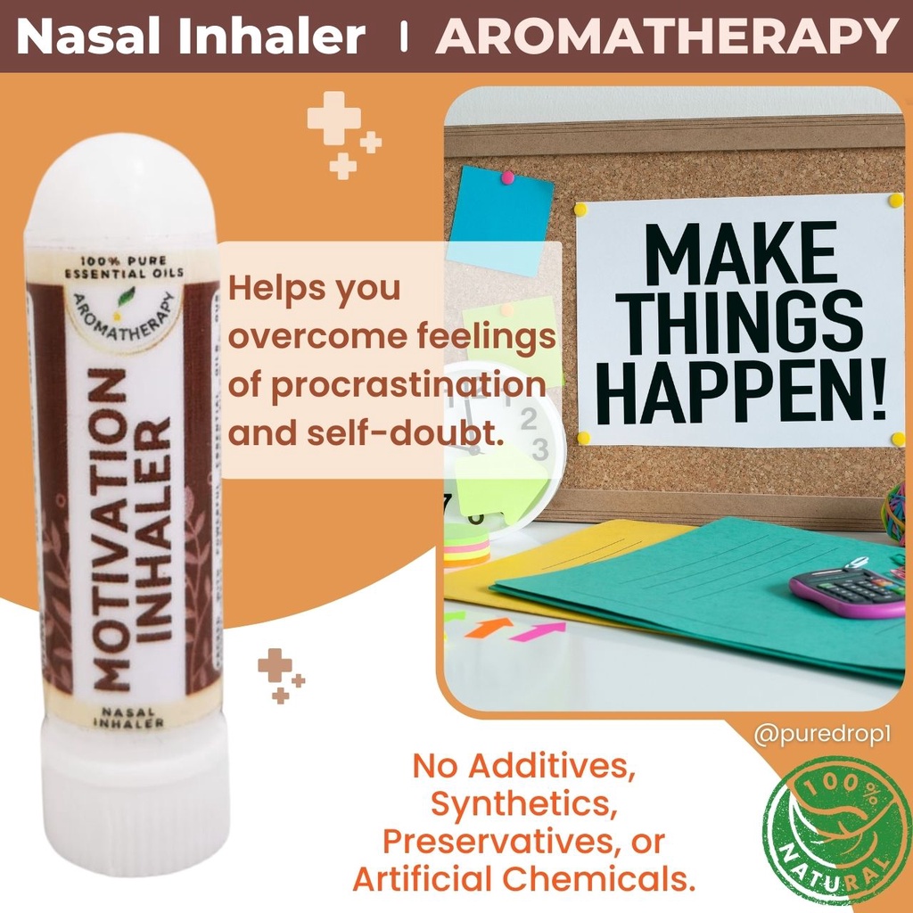 Motivation Inhaler - Aromatherapy Inhaler / 100% Pure and Quality ...