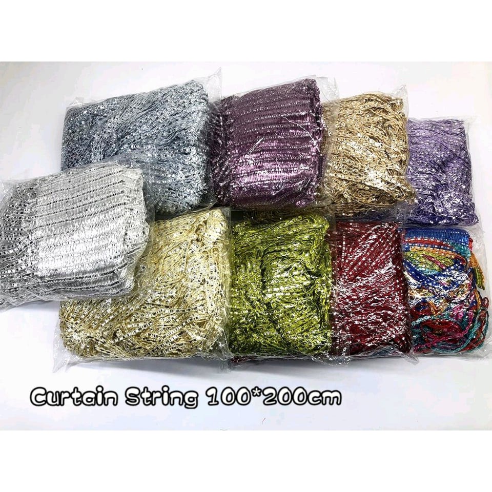 W 100cm* L 200cm Tirai Langsir Thickening Tassel Curtain String Curtain ...
