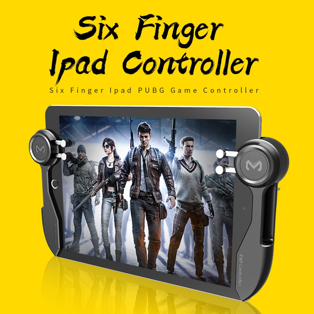 AK-PAD6K PUBG Game Controller For Ipad Tablet Six Finger Game Joystick Handle Aim Button L1R1 ...