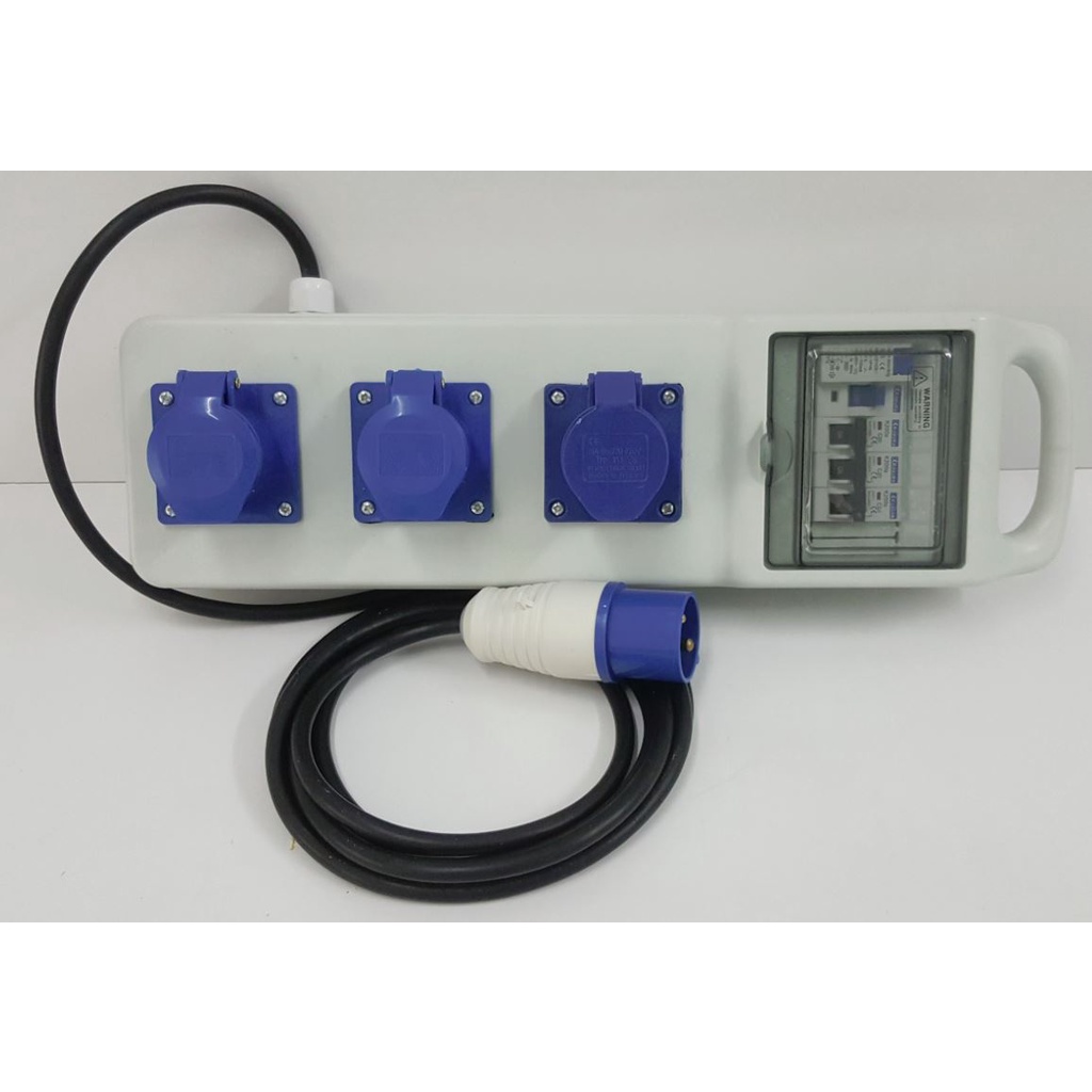 Portable Distribution DB Box IP67 & IP44 220V x 16A 3 Pin 3Gang Socket ...