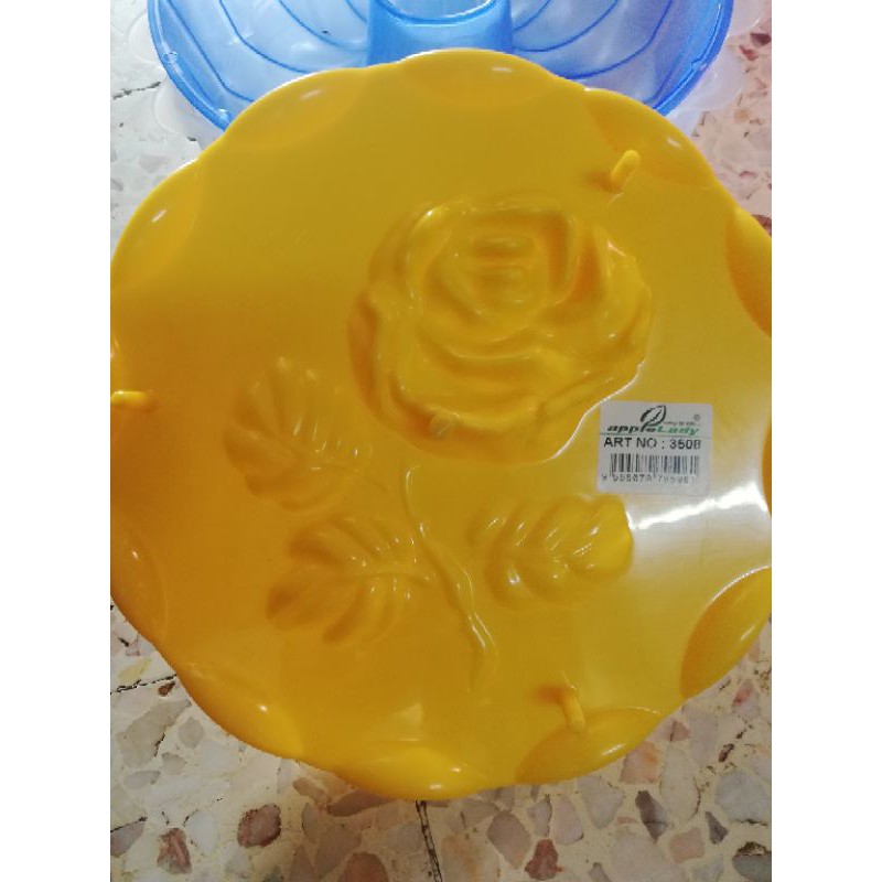 bekas acuan bulat kek puding agar-agar roti jeli white blue yellow ...