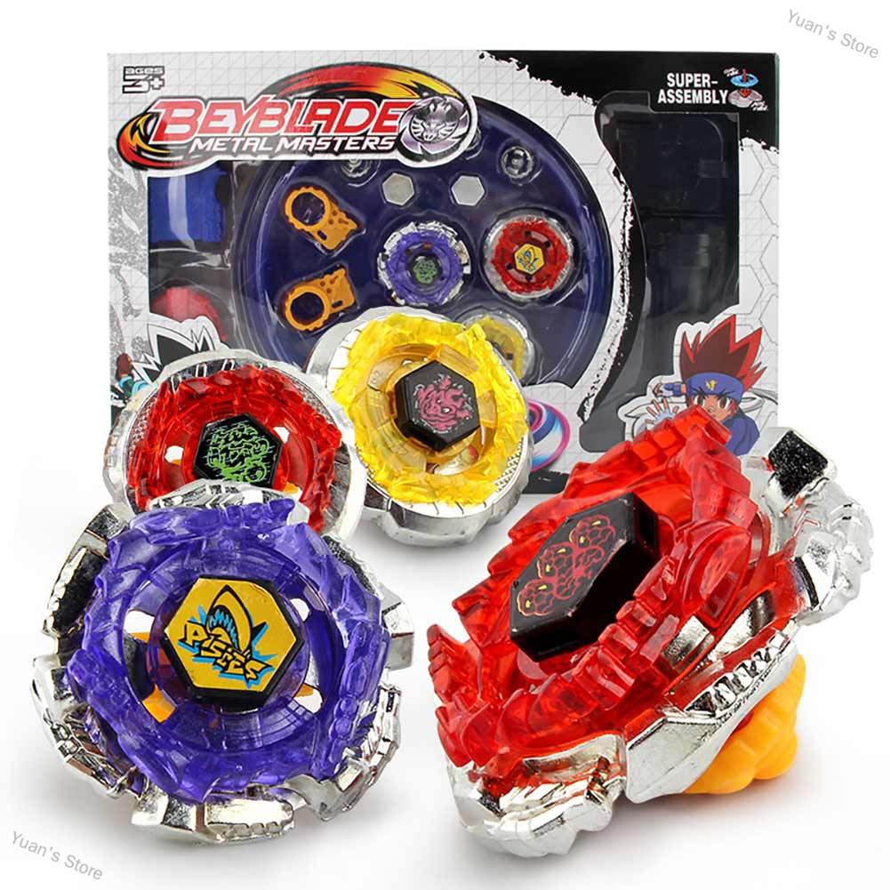 Yuan's Store 4pcs/set Cool Burst Beyblade Arena Spinning Top Alloy Kids ...