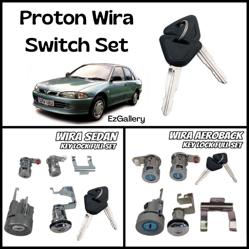 Proton Wira Switch Set Suis Kereta Wira Sedan / Aeroback Starter Door ...