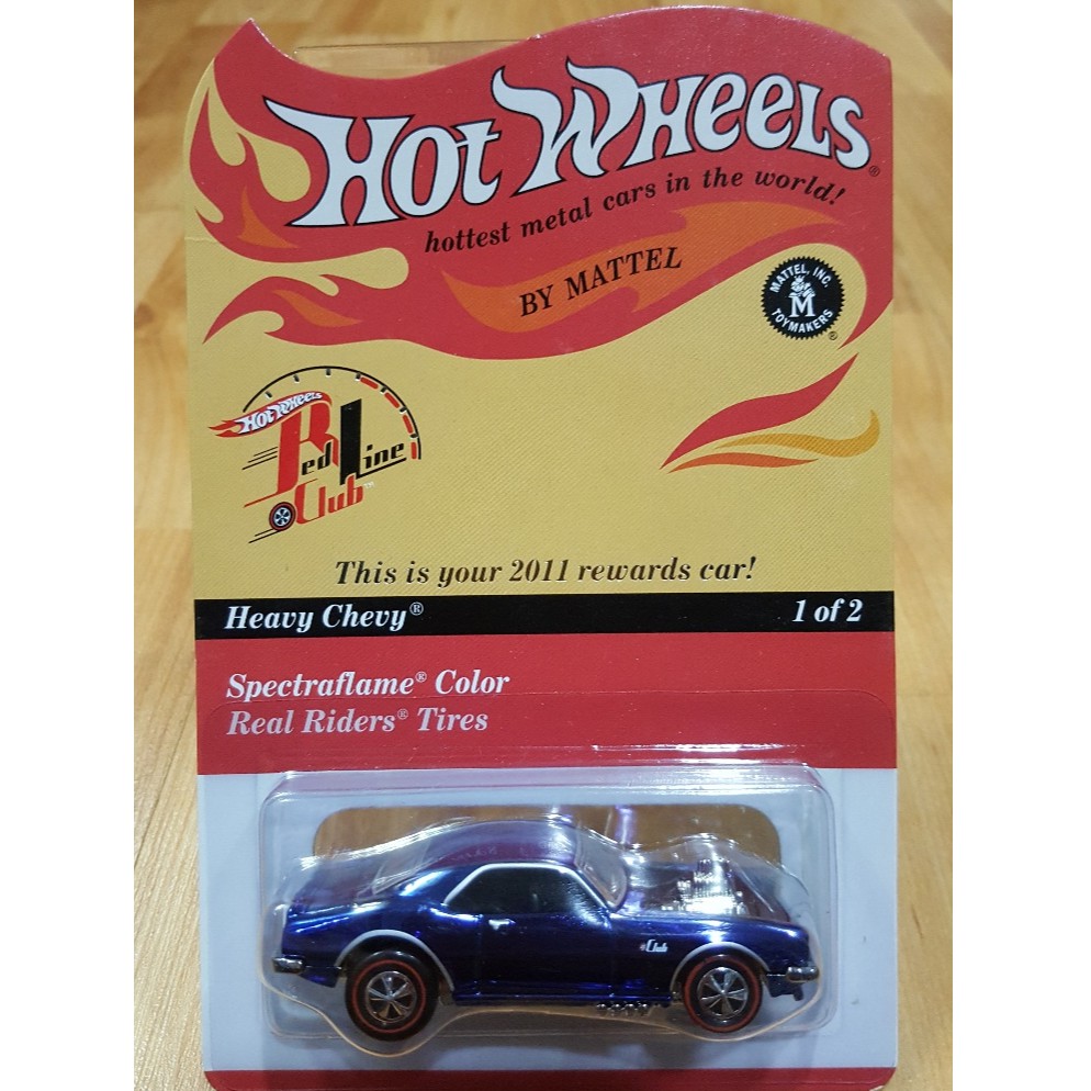 HOT WHEELS RLC HEAVY CHEVY CAMARO LIMITED EXCLUSIVE SPECTRAFLAME BLUE ...