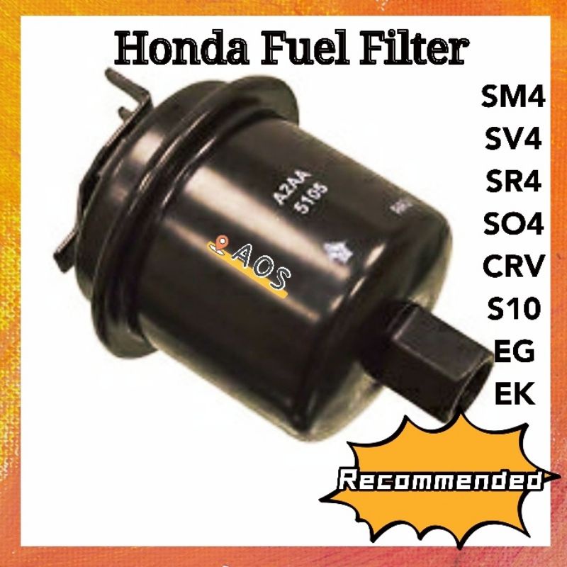 [AOS] HONDA - [STEEL QUALITY] FUEL FILTER VEHICLE MODEL FOR SM4 SR4 SV4 ...