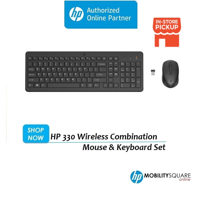 HP 330 Wireless Mouse and Keyboard Combination (2V9E6AA) | Shopee Malaysia