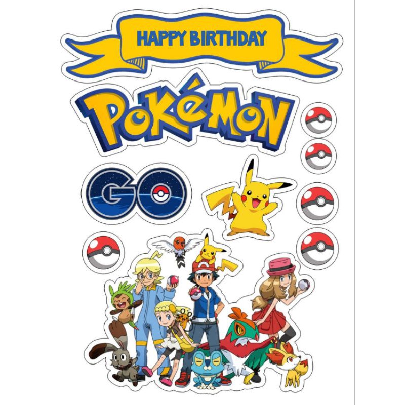 Pokemon Go Topper Cake | Shopee Malaysia