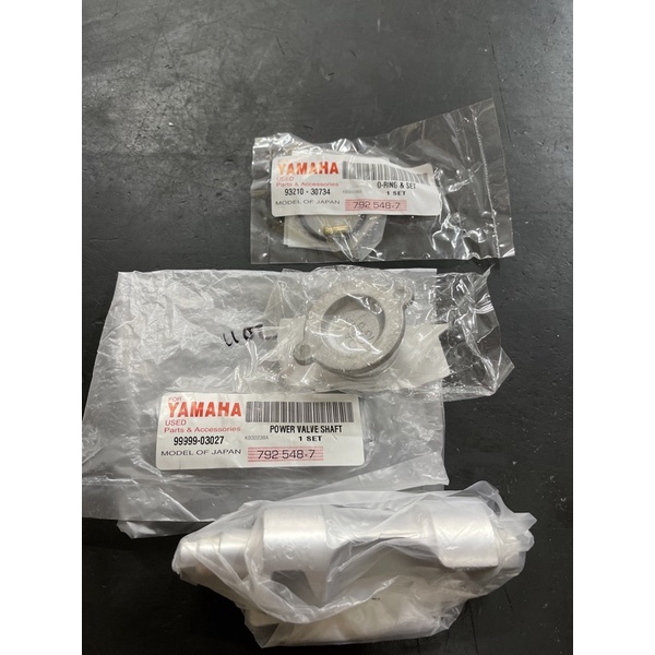 YAMAHA TZM POWER VALVE SHAFT/ORING/POWER VALVE COVER COMPLETE SET MADE ...