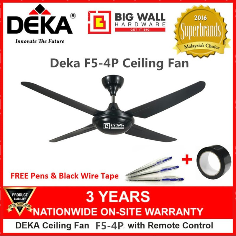 Deka F5-4P/Rezo Ventus MY56 Ceiling Fan High Air-Flow Design with ...