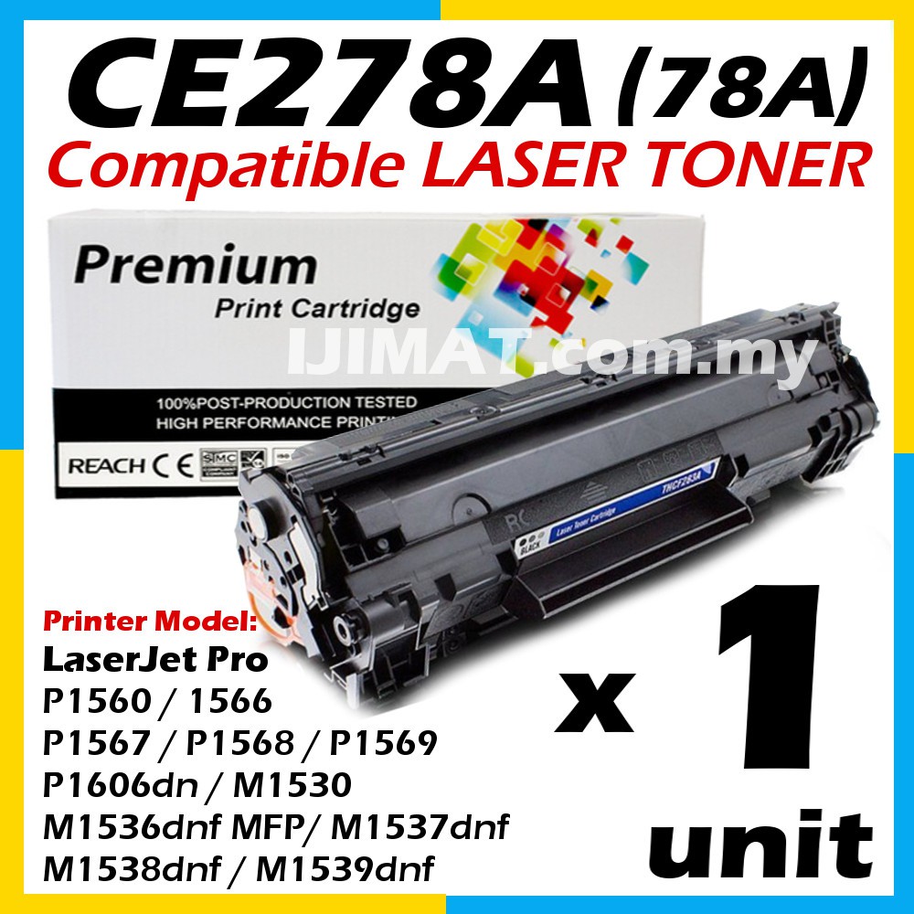(PREMIUM) Compatible Toner HP CE278A CE 278A 78A LaserJet Pro M1536 ...