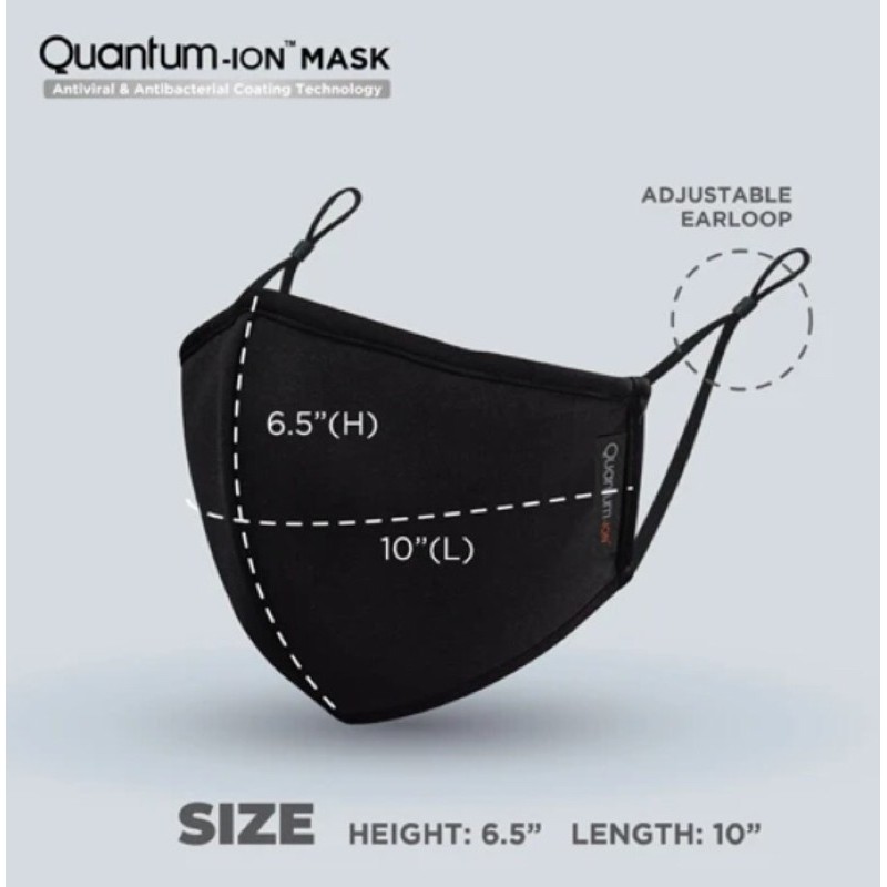 Quantum-Ion Mask Box Pack (Black/Grey) | Shopee Malaysia