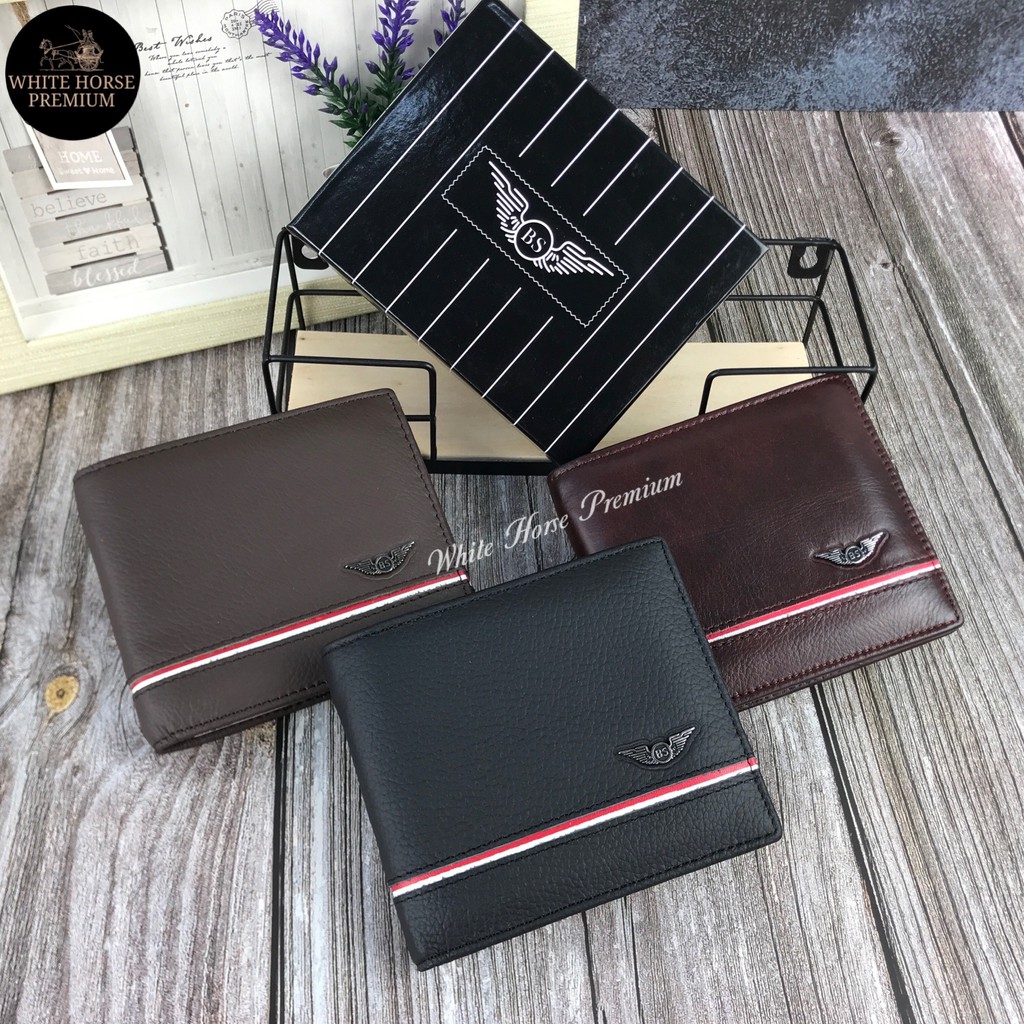 BS Leather Wallet GT023 Short Wallet New Design Wallet 100% Genuine ...