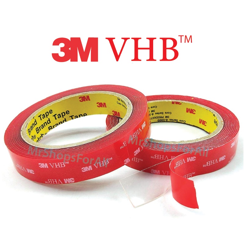 💥HOT DEAL!! Quality Heavy Duty 3M VHB 4910 Outdoor Mounting Tape Clear Permanent Transparent ...