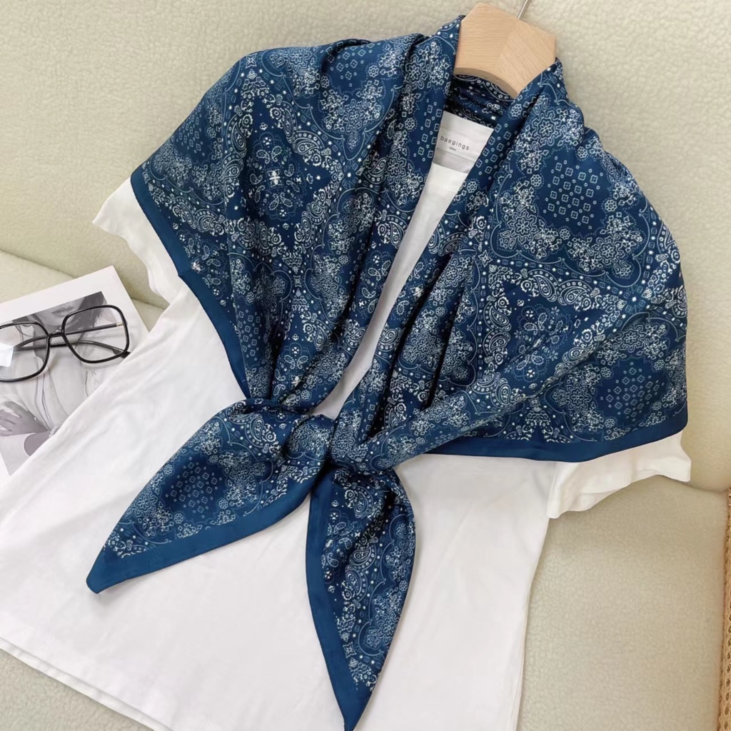 LISA Fashion Scarf 110 * 110cm square scarf women's shawl printed scarf ...