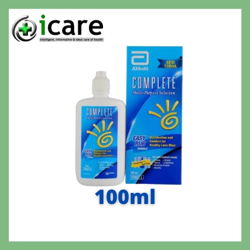 COMPLETE MULTI-PURPOSE SOLUTION 100ML EASY RUB FORMULA ( EXP DATE : 11/ ...