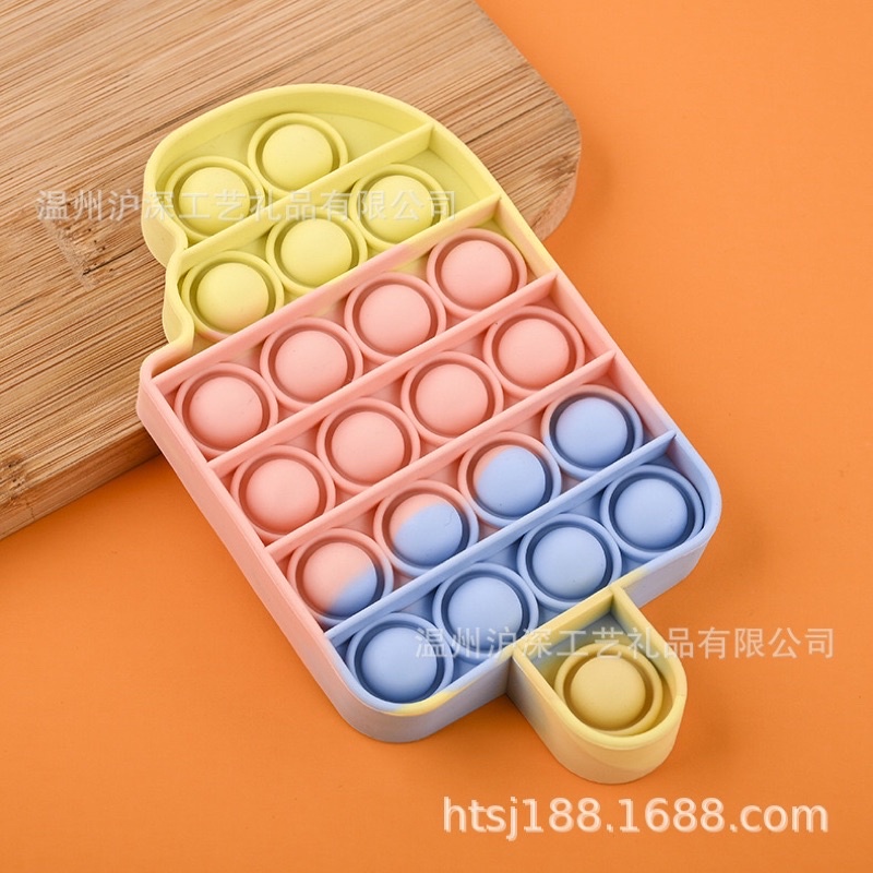 Popping Toy Push Pop It Fidget Toy Bubble Sensory Squeeze Rainbow Toys ...