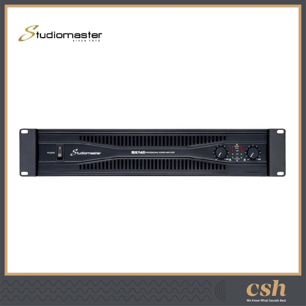 STUDIOMASTER SX245 2 X 1800W 2U POWER AMPLIFIER | Shopee Malaysia