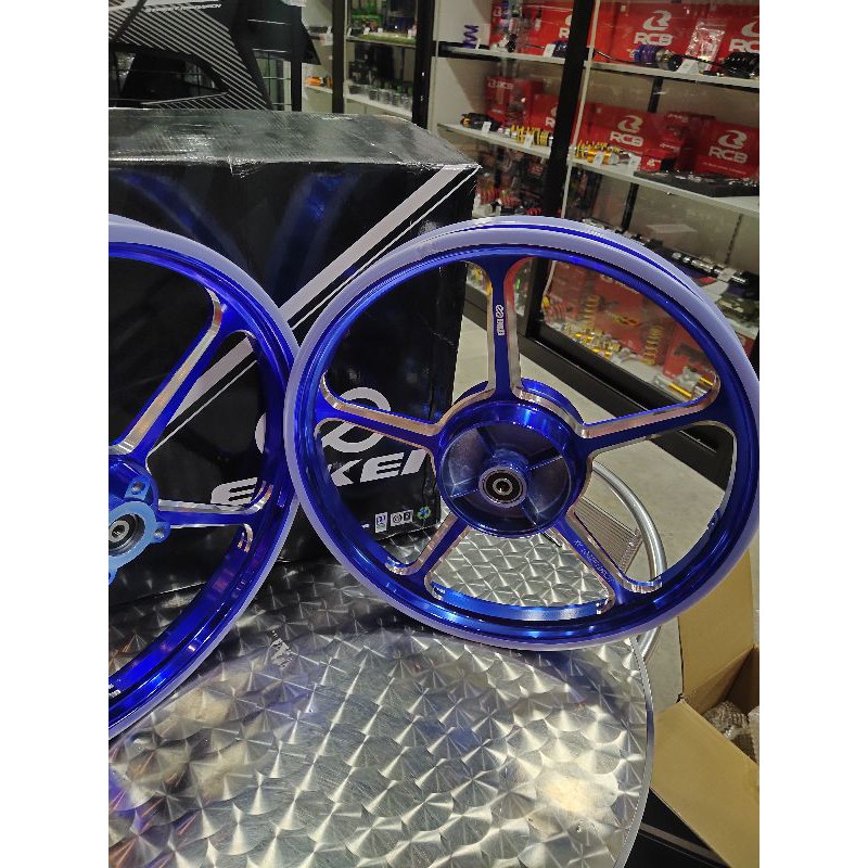 LC135 4SPEED rim enkei 505 1.60-17 candy blue | Shopee Malaysia