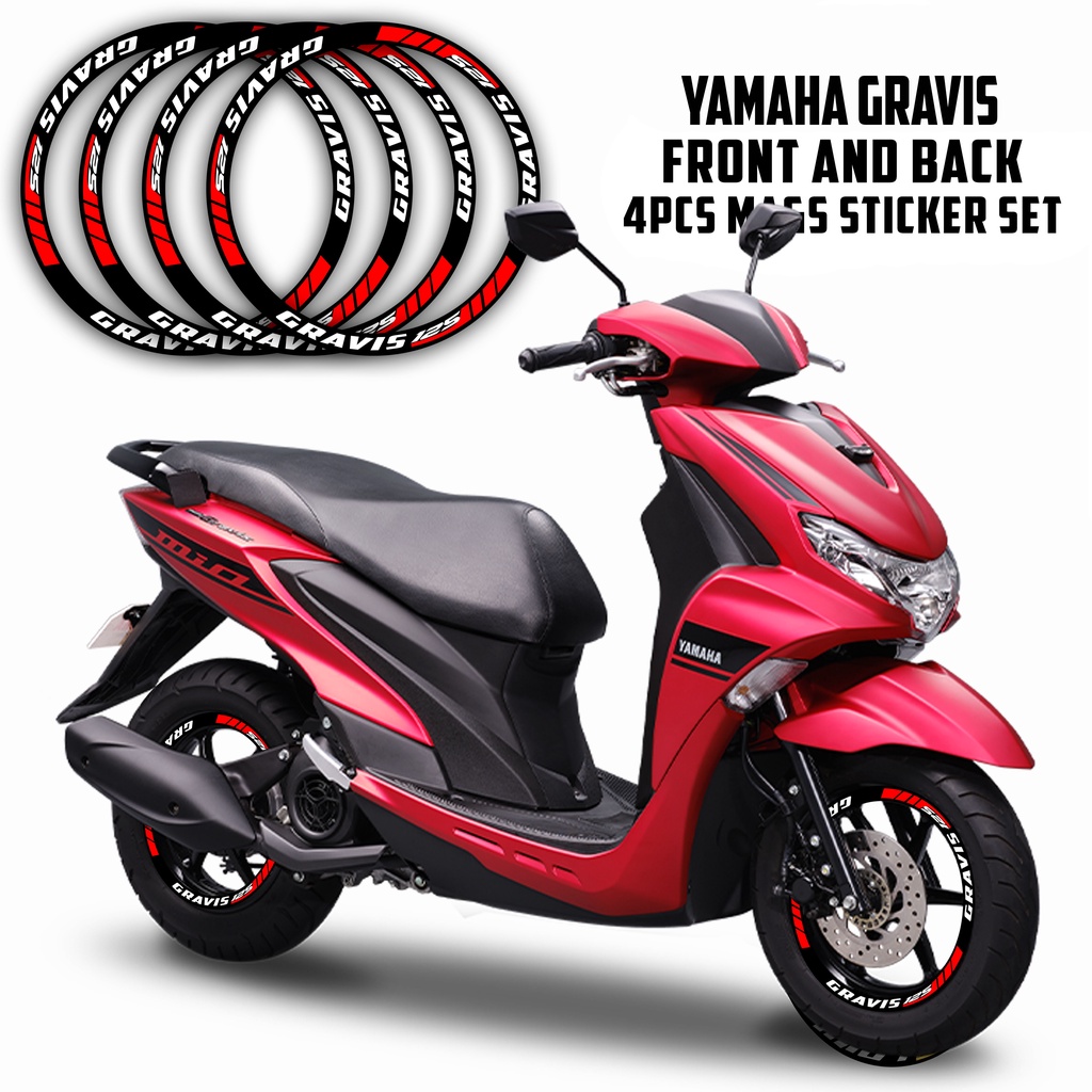 Yamaha Gravis Mags Sticker Set | Front and Back | Shopee Malaysia