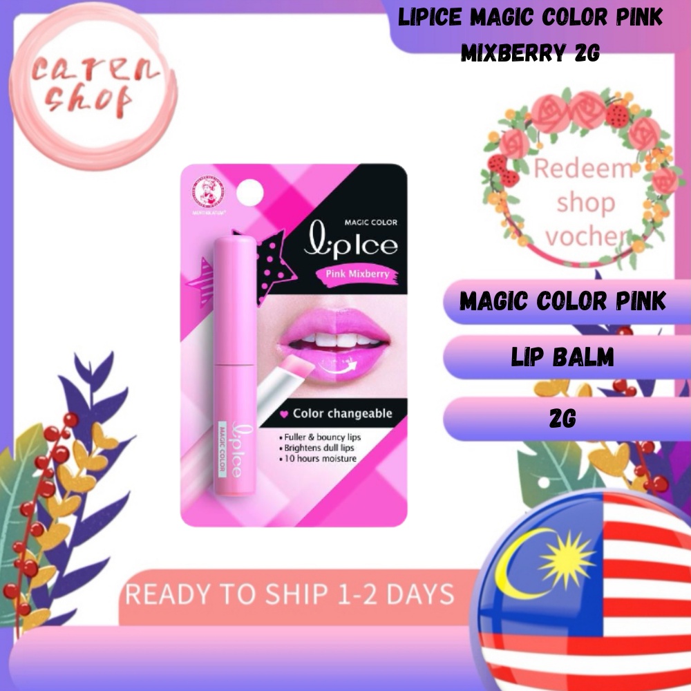 Lipice Magic Color Pink Mixberry 2g (G) | Shopee Malaysia