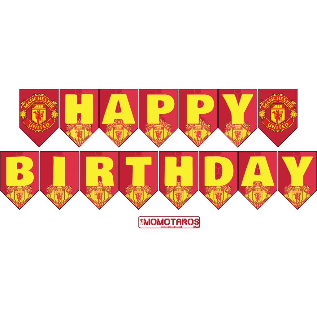 Manchester United birthday Banner set | Shopee Malaysia