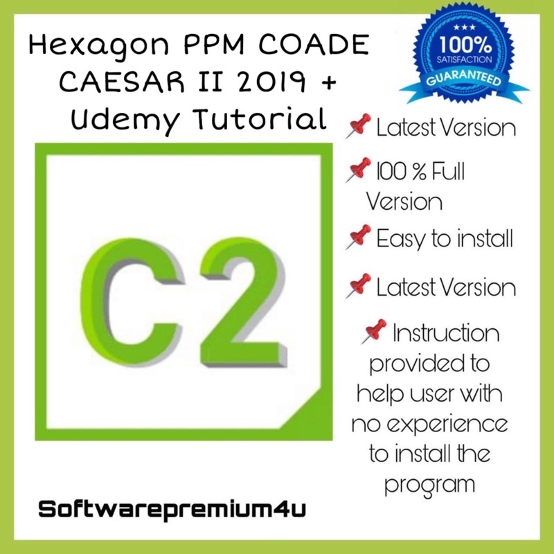 Intergraph | Hexagon PPM COADE CAESAR II 2019 + Udemy Tutorial 🔥【Full ...