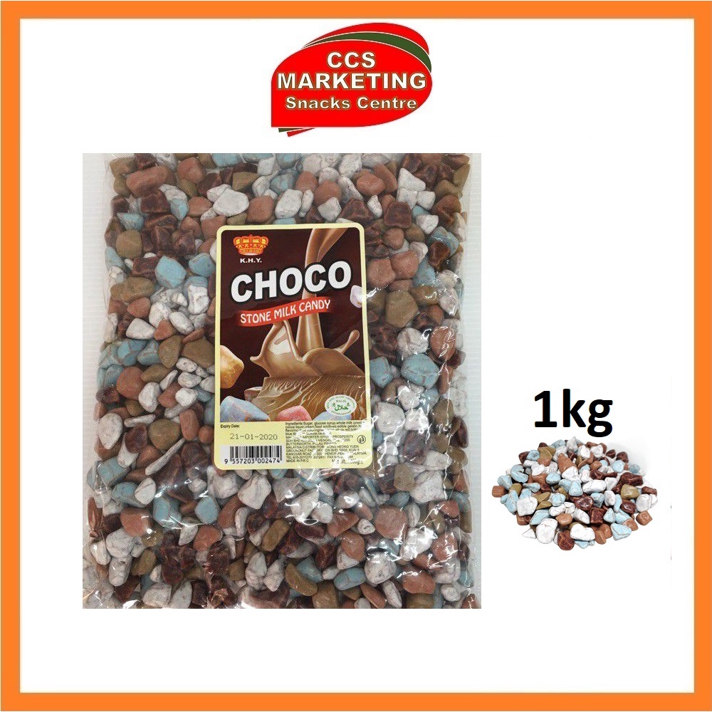 CCS KHY Choco Stone Milk Candy 1KG | Shopee Malaysia