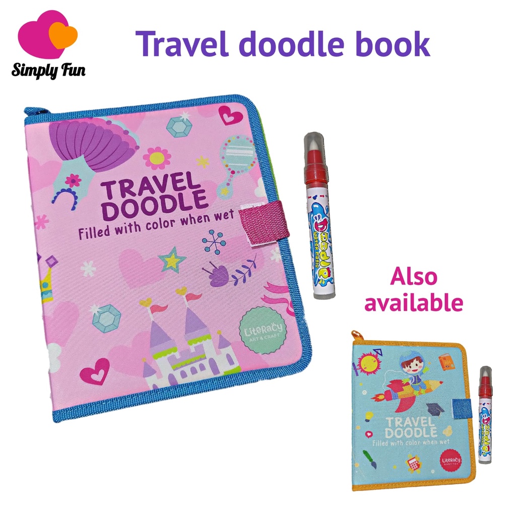 🇲🇾 Ready stock Travel doodle book 🧡 Buku conteng perjalanan | Shopee ...