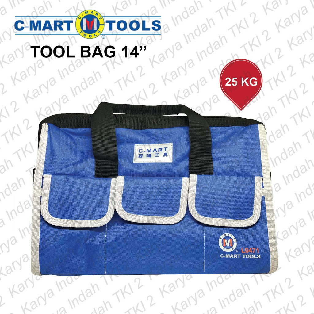 Tool Bag 14 Inch C-MART Electrical Tools Work Bag Tool Box Cmart 14 In ...