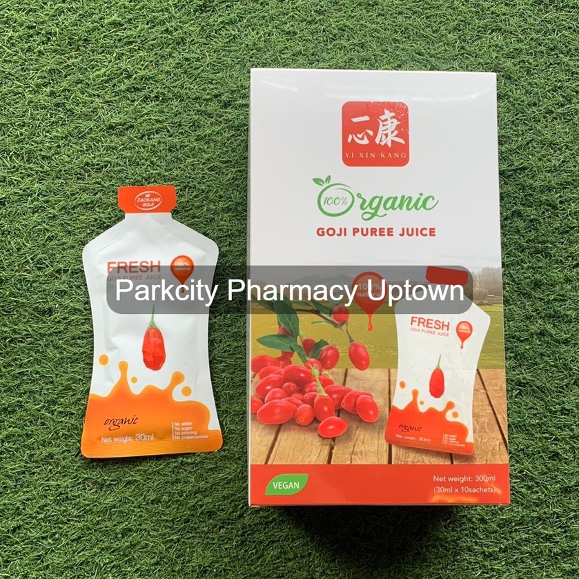 Yi Xin Kang Fresh Goji Puree Juice Box 30ml x 10s (100% Organic) 1269 ...