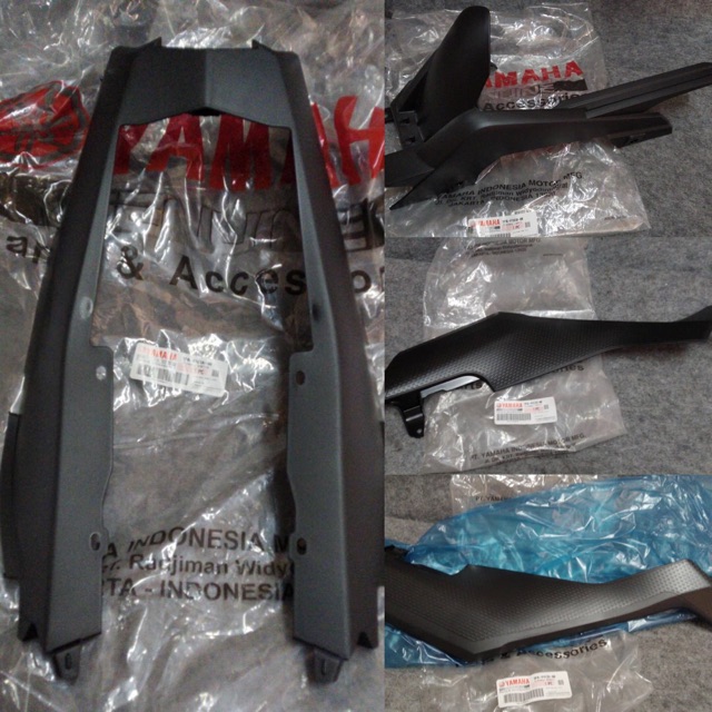 FZ NEW FZ150i V3 & V4 INNER COVER MATT BLACK REAR CENTRE CHAIN CASE ...