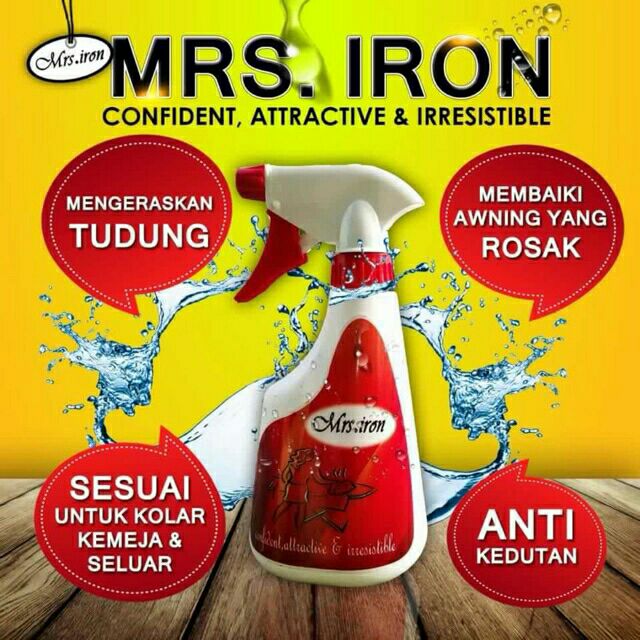 [READY STOCK] Spray Pengeras Tudung Mrs Iron | Shopee Malaysia