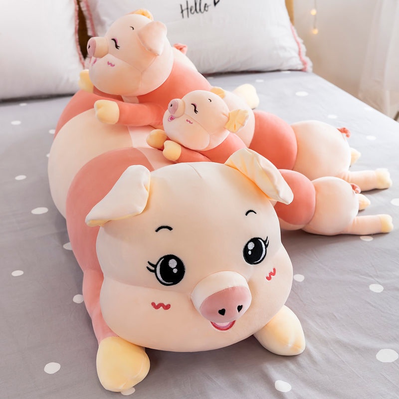 Ready Straw 150CM Cute Long Pig Doll Pillow Doll Pig Plush Toy Ragdoll ...