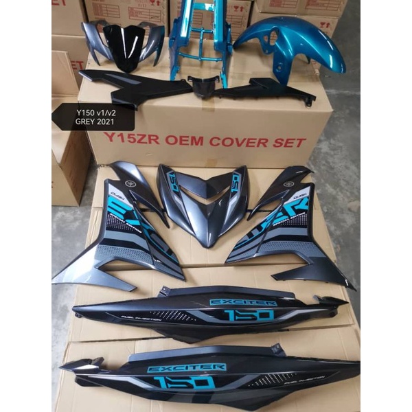 coverset y15 grey 2021 v1/v2 | Shopee Malaysia